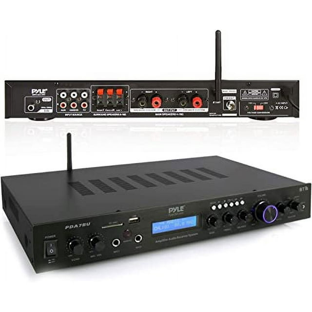 Pyle 5 Channel Rack Mount Bluetooth Receiver, Home Theater Amp, Speaker ...