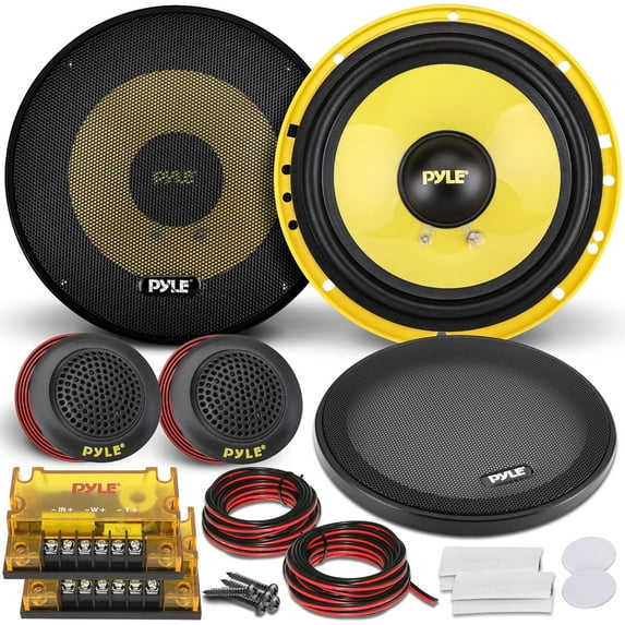 Pyle 6.5 Inch Component Car Speaker Kit – Full Audio Upgrade Set with ...