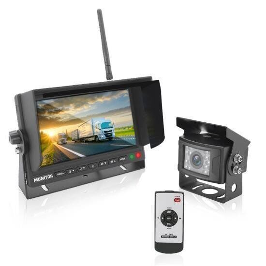 Pyle 7" Wireless Weatherproof Backup Camera Kit for Bus,Truck, Trailer ...