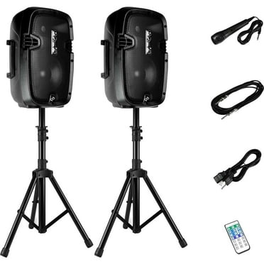 Pyle 15 Inch Bluetooth Portable Audio Party Speaker w/ Rechargeable ...