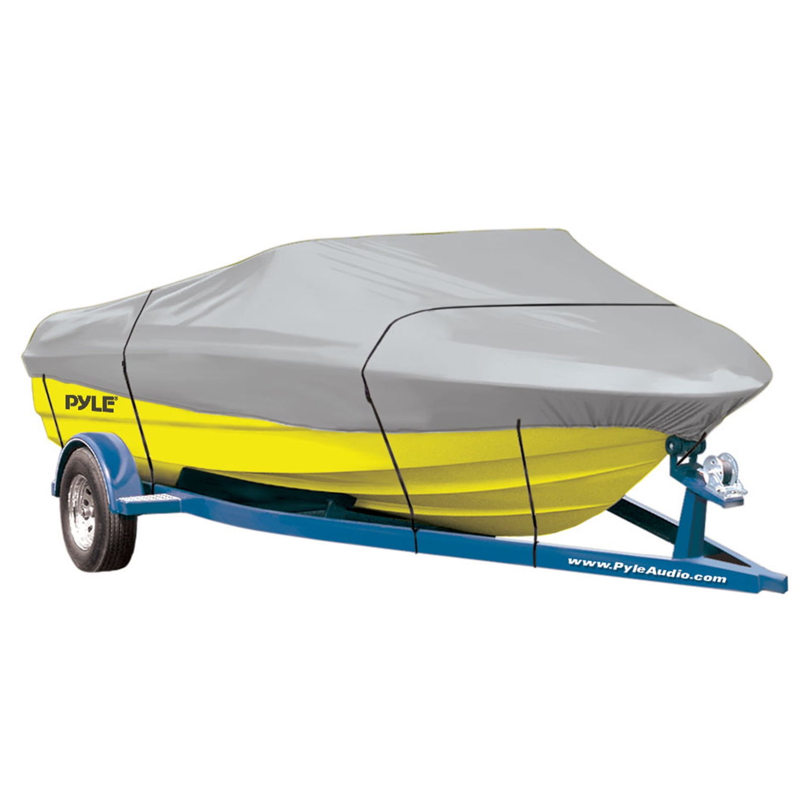 Pyle Armor Shield Trailer Guard Boat Cover 17'-19'L Beam Width to 102 ...