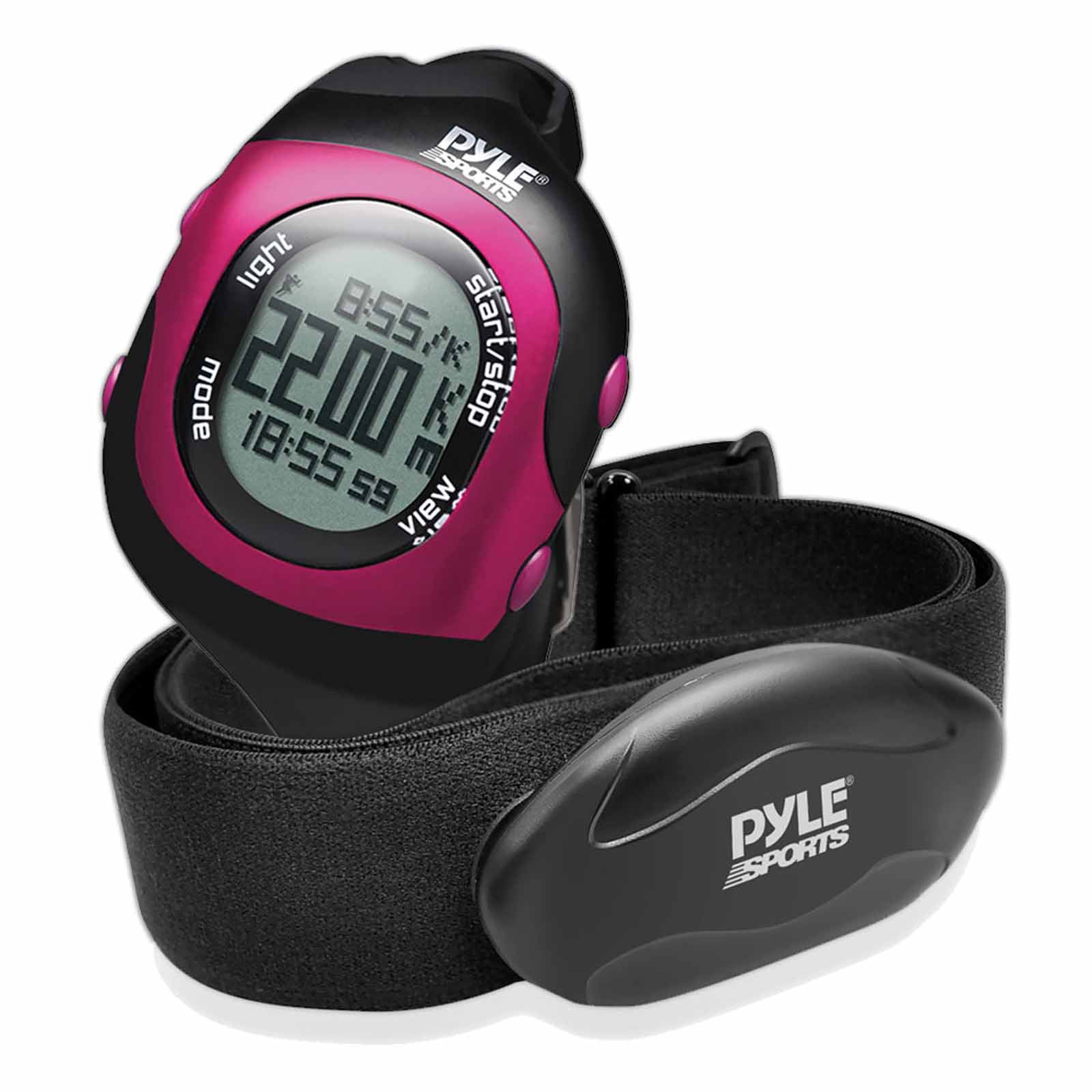 Pyle BT Fitness Heart Rate Monitoring Watch with Cordless Data ...