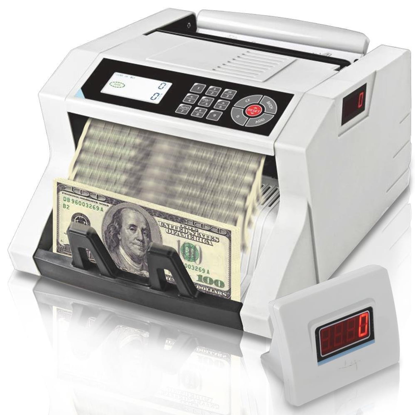 Pyle Bill Counter Automatic Cash Money Banknote Counting Machine ...