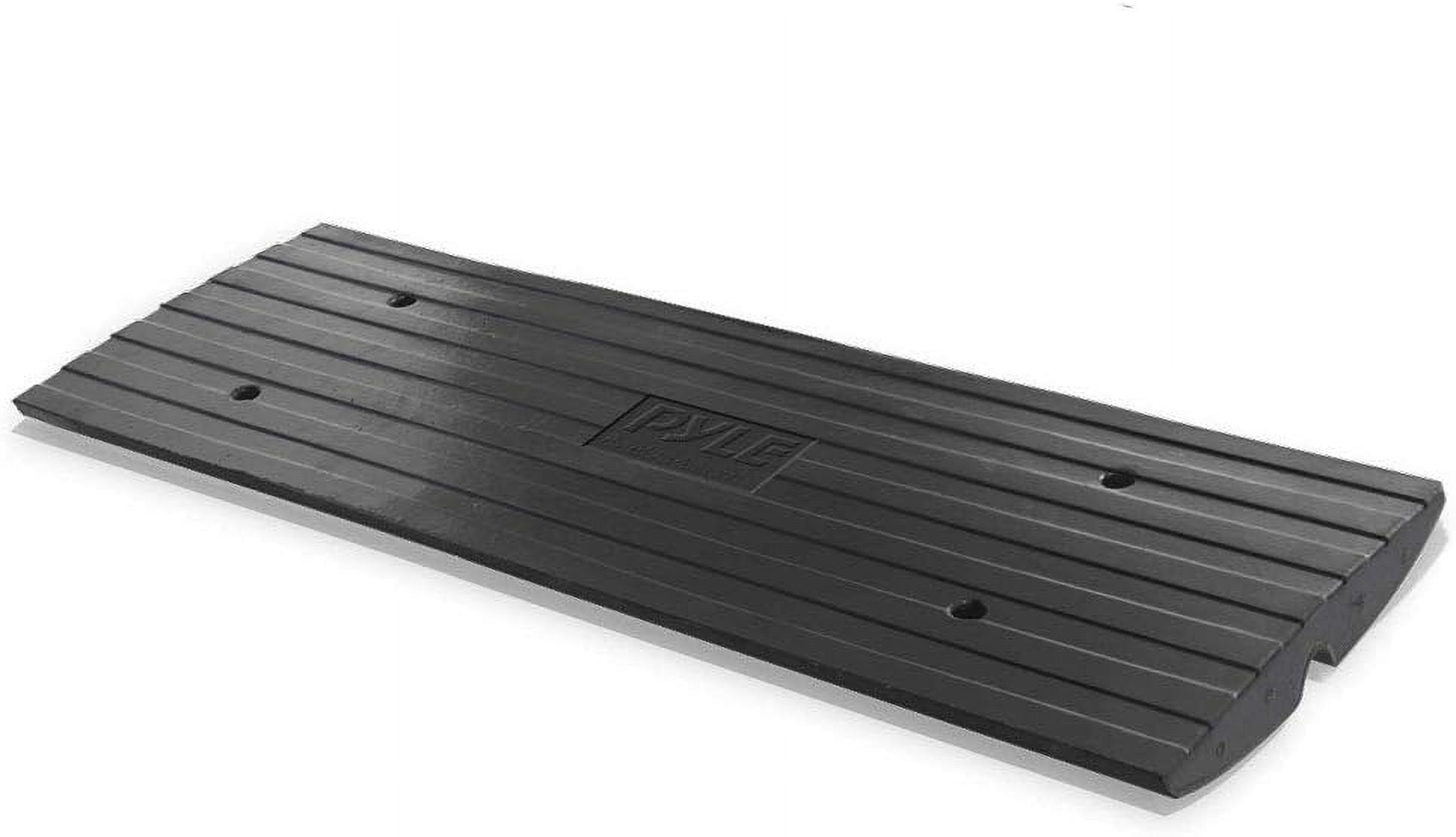 Pyle Car Driveway Curb Ramp - Heavy Duty Rubber Threshold Ramp - Also ...