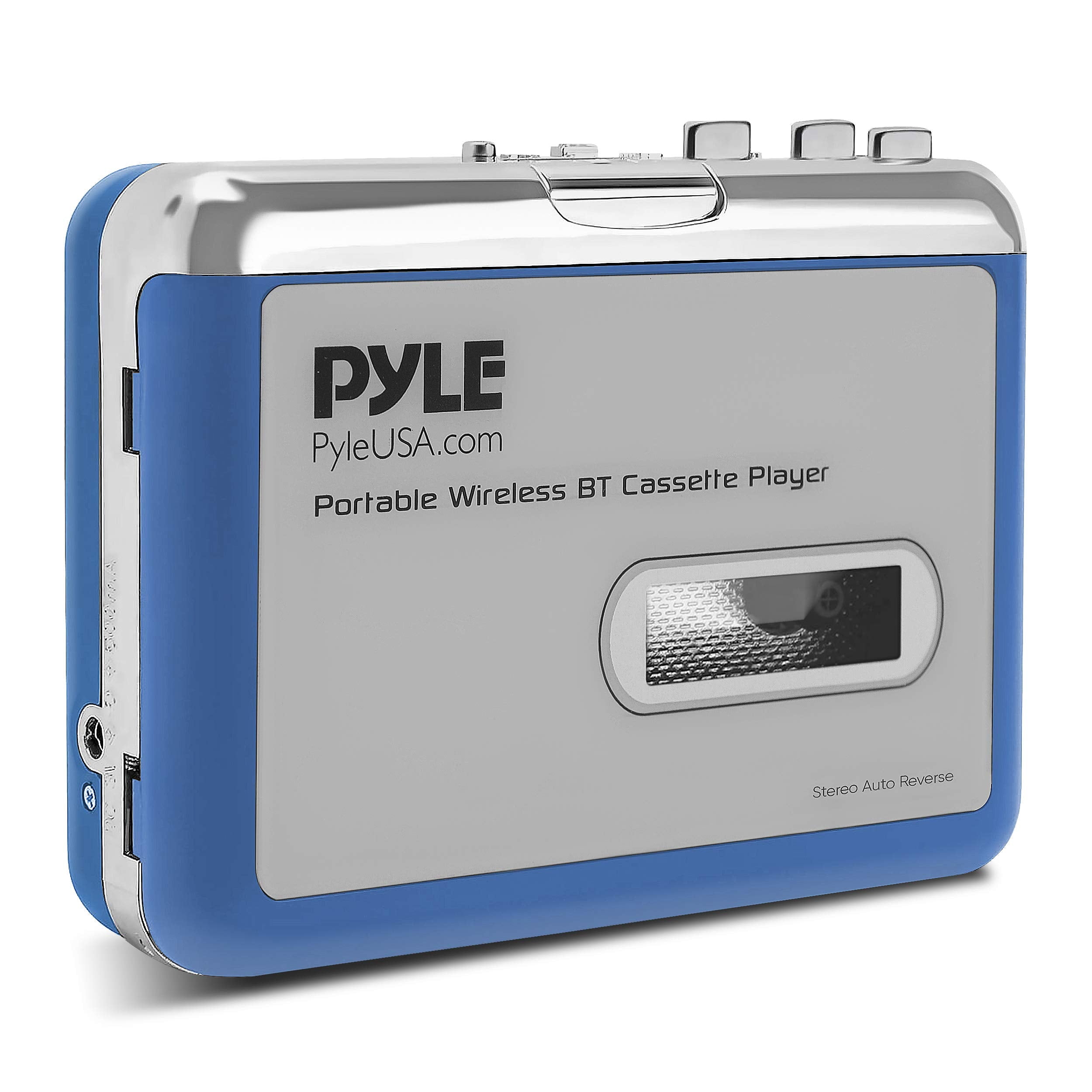 Pyle Cassette Player Bluetooth with Earphone - Tape Player Bluetooth ...