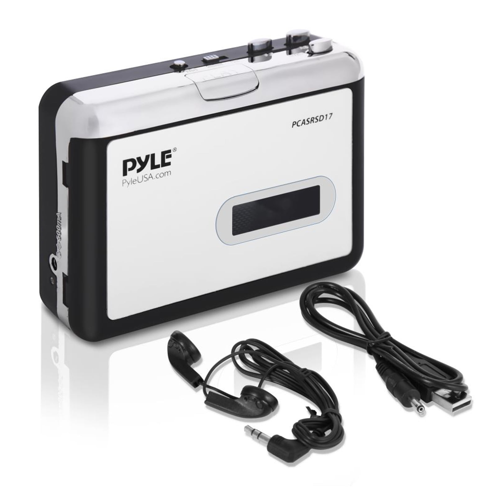 Pyle Cassette Tape to MP3 Converter Recorder - Tape Audio Digitizer ...