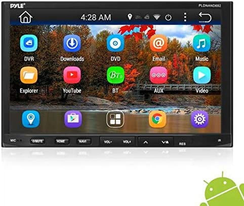 Pyle Double DIN Android - Touchscreen in-Dash DVD/CD Player W/ GPS, 7 ...