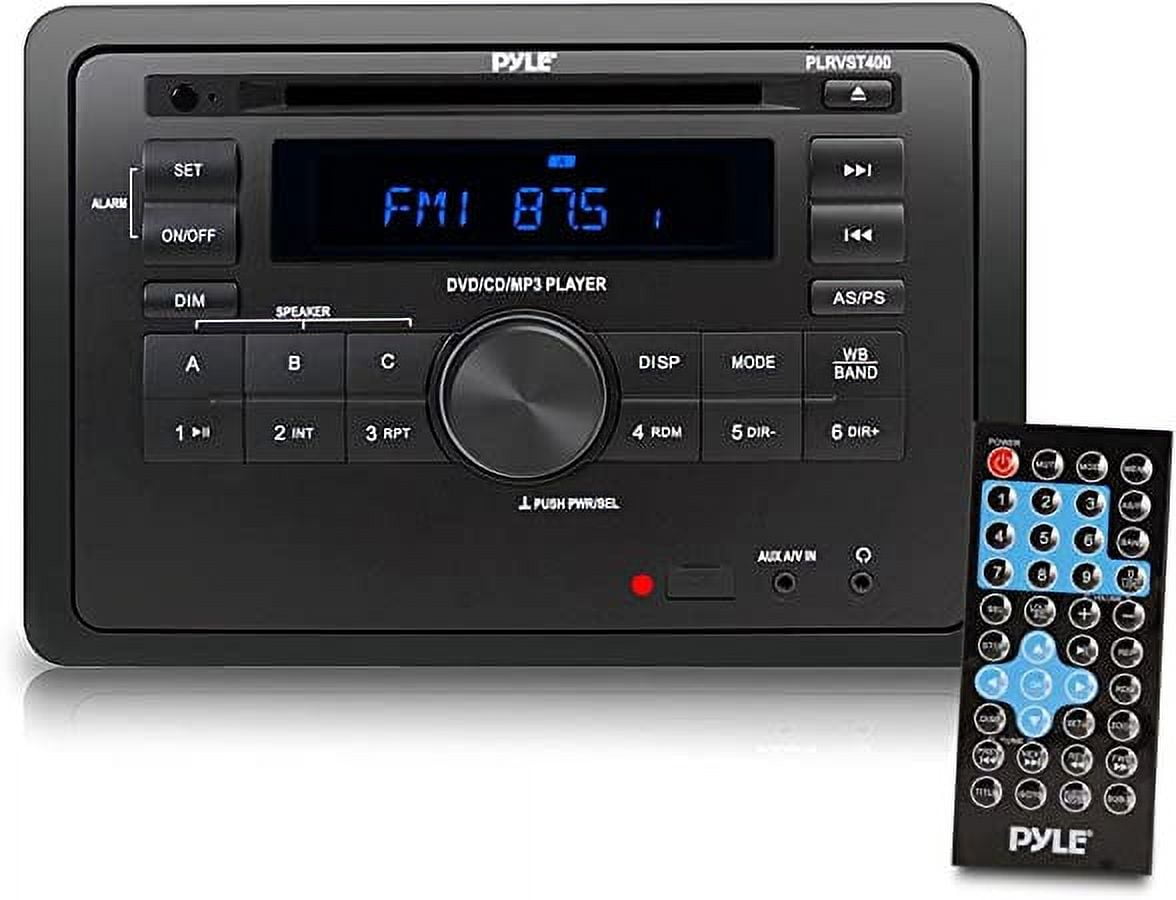 Pyle Double DIN In Dash Car Stereo Head Unit - Wall Mount RV Audio ...