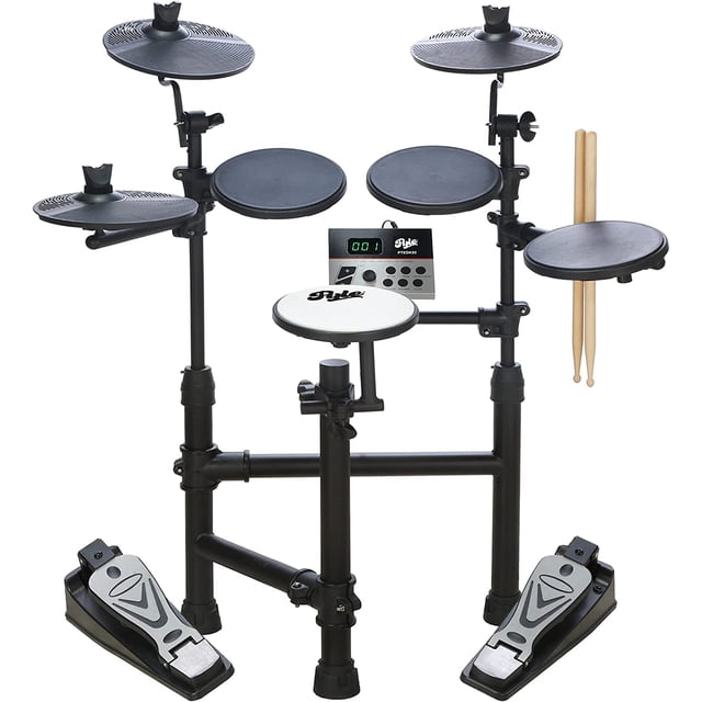 Pyle Electronic Drum Set Portable Powerful Kit with Machine for ...