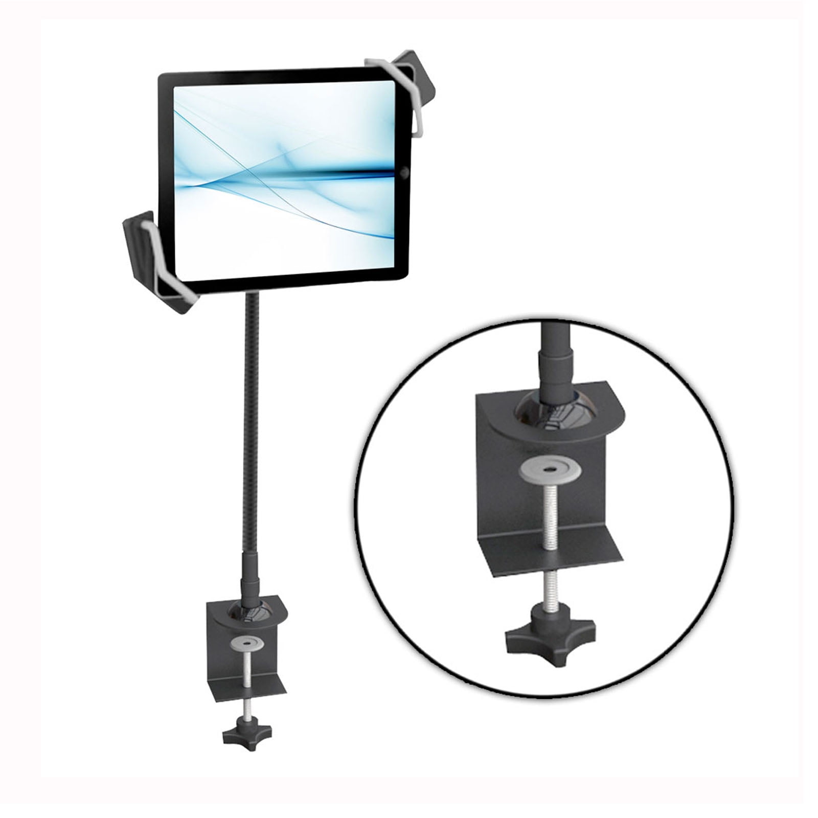 Pyle Gooseneck Seat Desk Bolt Clamp Mount Bracket Holder - Walmart.com