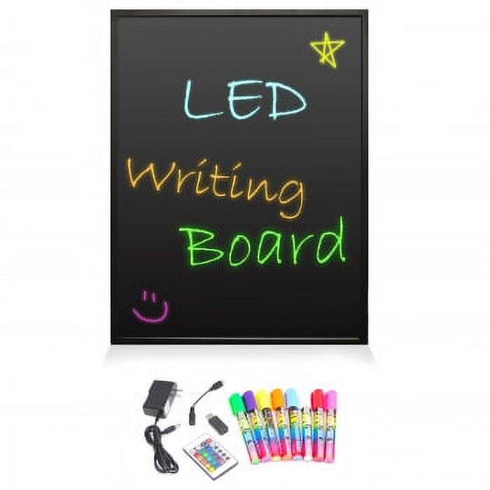 Pyle Home Erasable Illuminated LED Writing Board with Remote Control ...