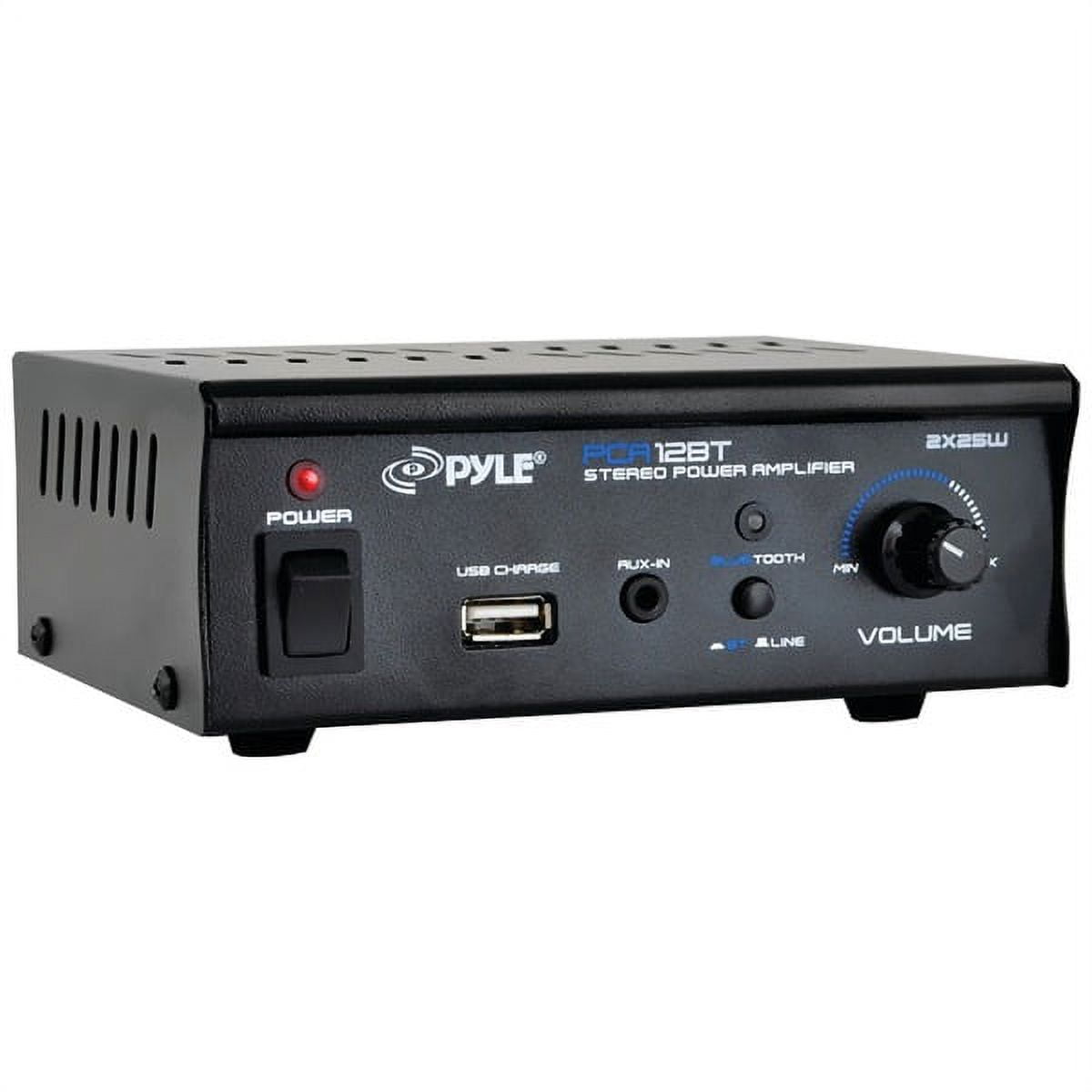 Pyle Home® Pca12bt 25-watt X 2 Mini Blue Series Stereo Amp - Walmart.com