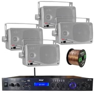 Pyle 5.1 Home Theater Passive Audio System Four Satellite, Center ...