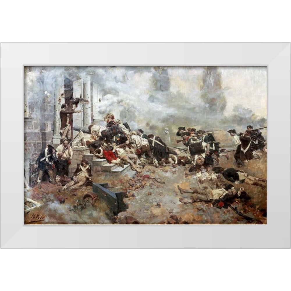 Pyle, Howard 24x17 White Modern Wood Framed Museum Art Print Titled ...