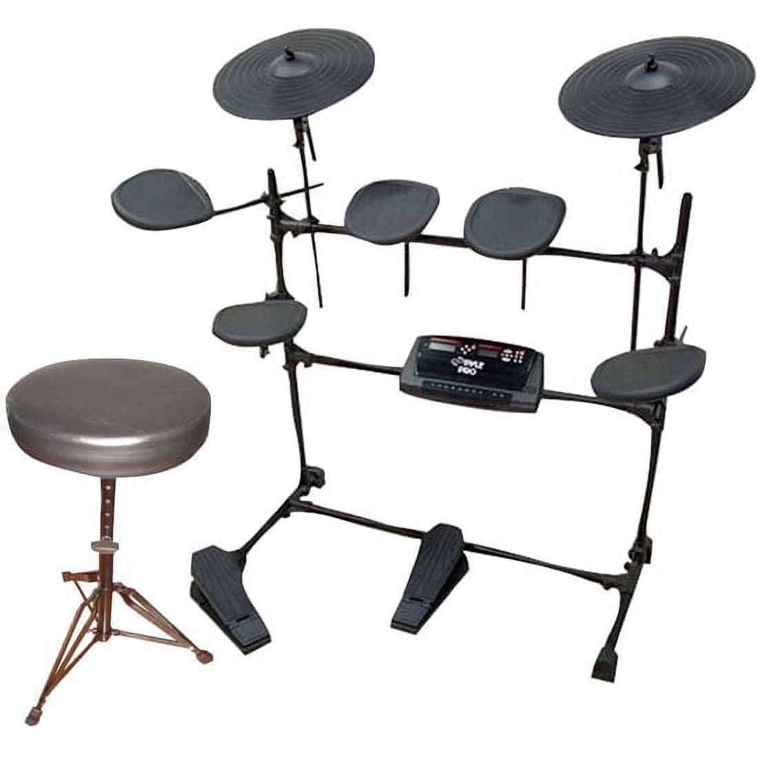 Pyle-Incredible-Electric-Drum-MP3-Recorder--Padded-Bench-Package-for ...