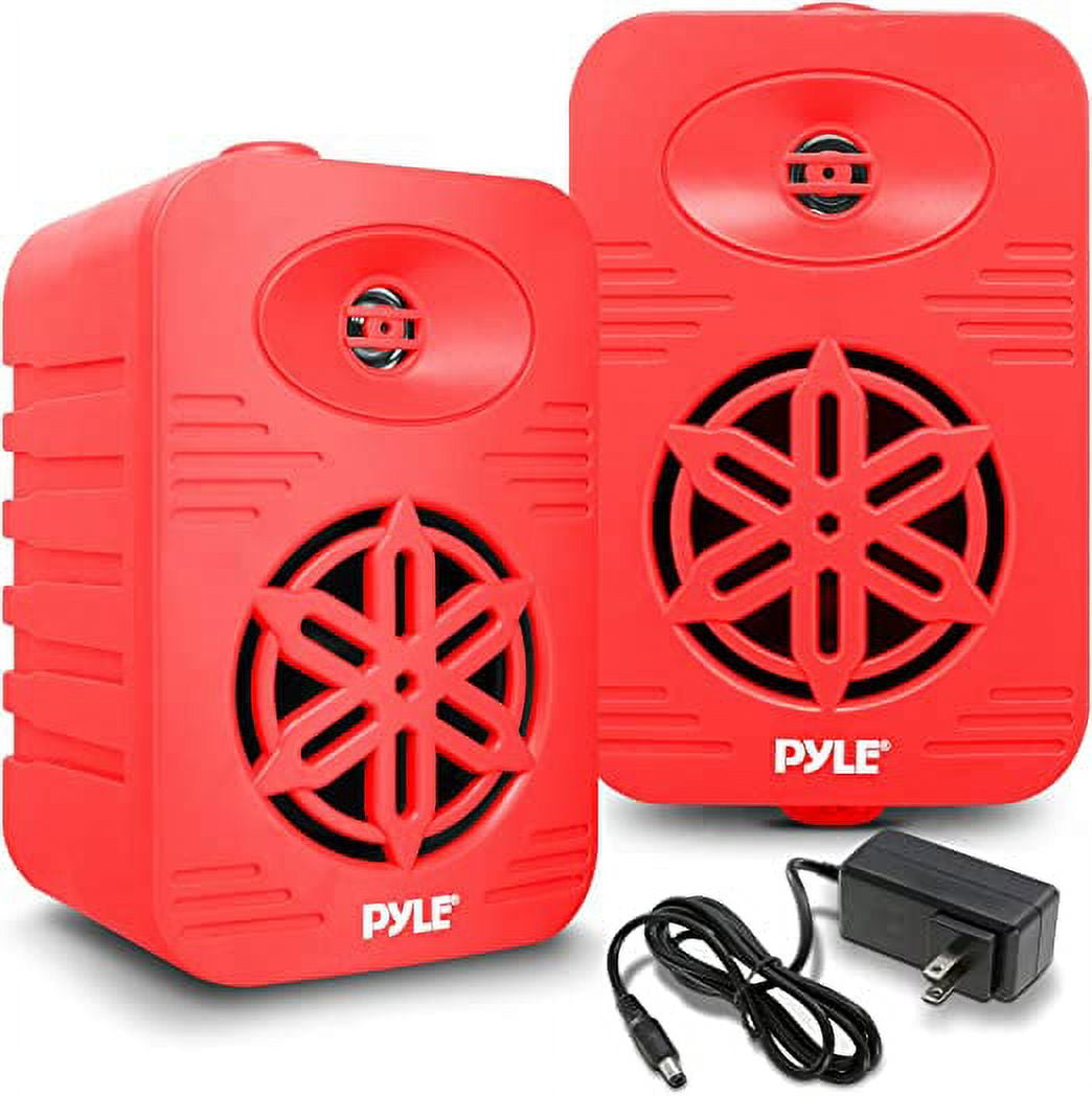 Pyle Indoor Outdoor Speakers Pair - 300 Watt Dual Waterproof 4” 2-Way ...