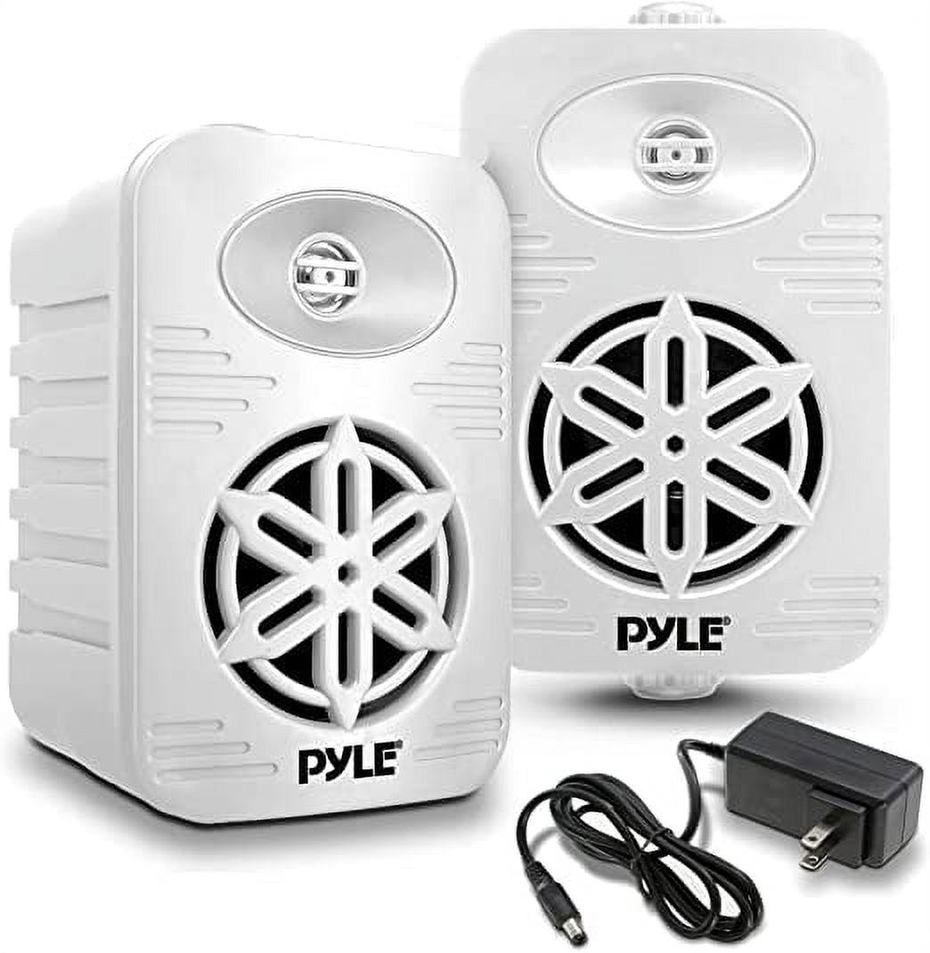 Pyle Indoor Outdoor Speakers Pair - 500 Watt Dual Waterproof 5.25” 2 ...