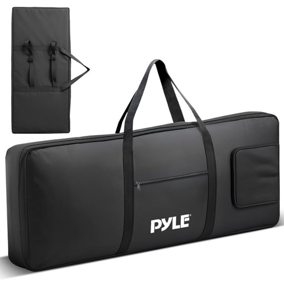 Pyle Keyboard Case, 61 Key Carrying Case Bag for Piano Keyboards ...