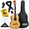 Pyle Left-Handed 3/4 Size Beginner Acoustic Guitar Kit – 36" Junior All ...