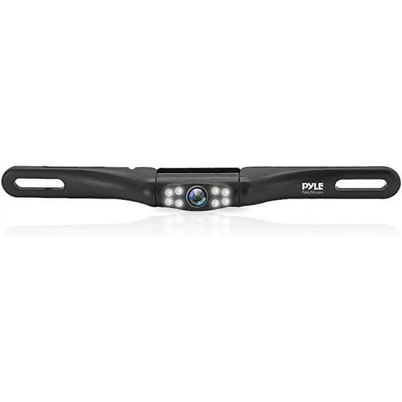 Pyle License Plate Rear View Camera - Built-in Distance Scale Lines ...