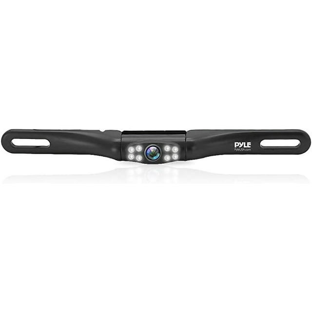 Pyle License Plate Rear View Camera - Built-in Distance Scale Lines ...