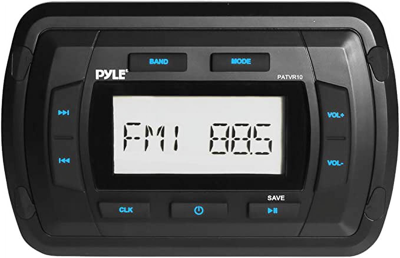 Pyle Marine Bluetooth Radio Stereo Receiver-4x50 Watt Water Resistant Universal Stereo Head Unit ...