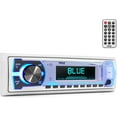 Pyle Marine Bluetooth Stereo Radio 12v Single Din Style Boat In Dash