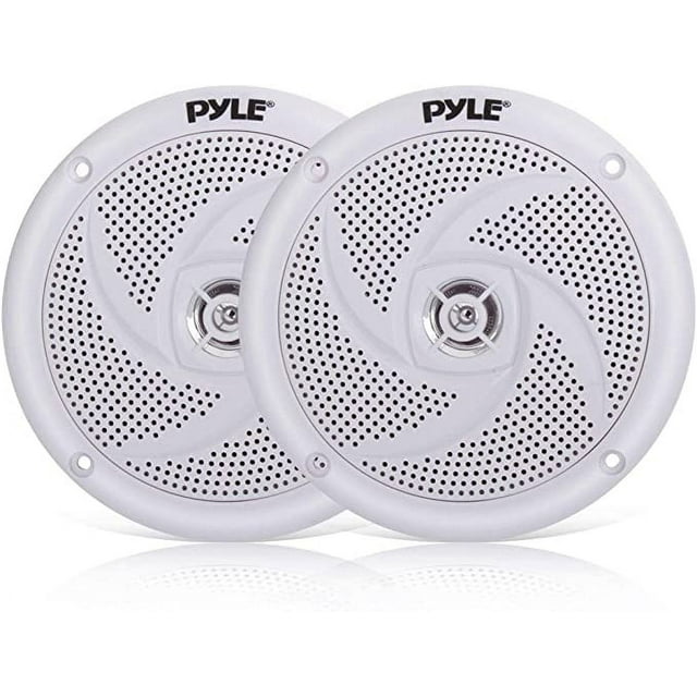Pyle Marine Speakers 4 Inch 2 Way Waterproof Outdoor Audio Stereo Sound ...
