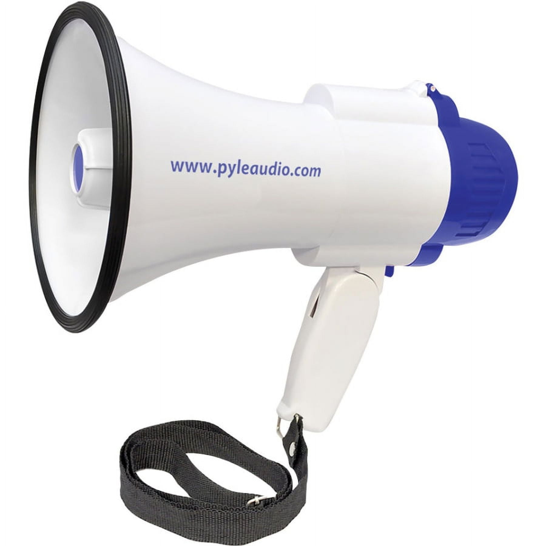 Pyle Megaphone Bullhorn with Siren and Record Function 30 Watts (PMP38R ...