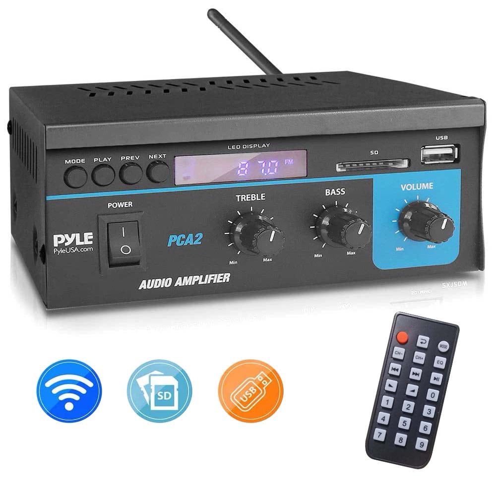 Pyle Mini 2 Channel 80 Watt Amplifier with Bluetooth - Walmart.com