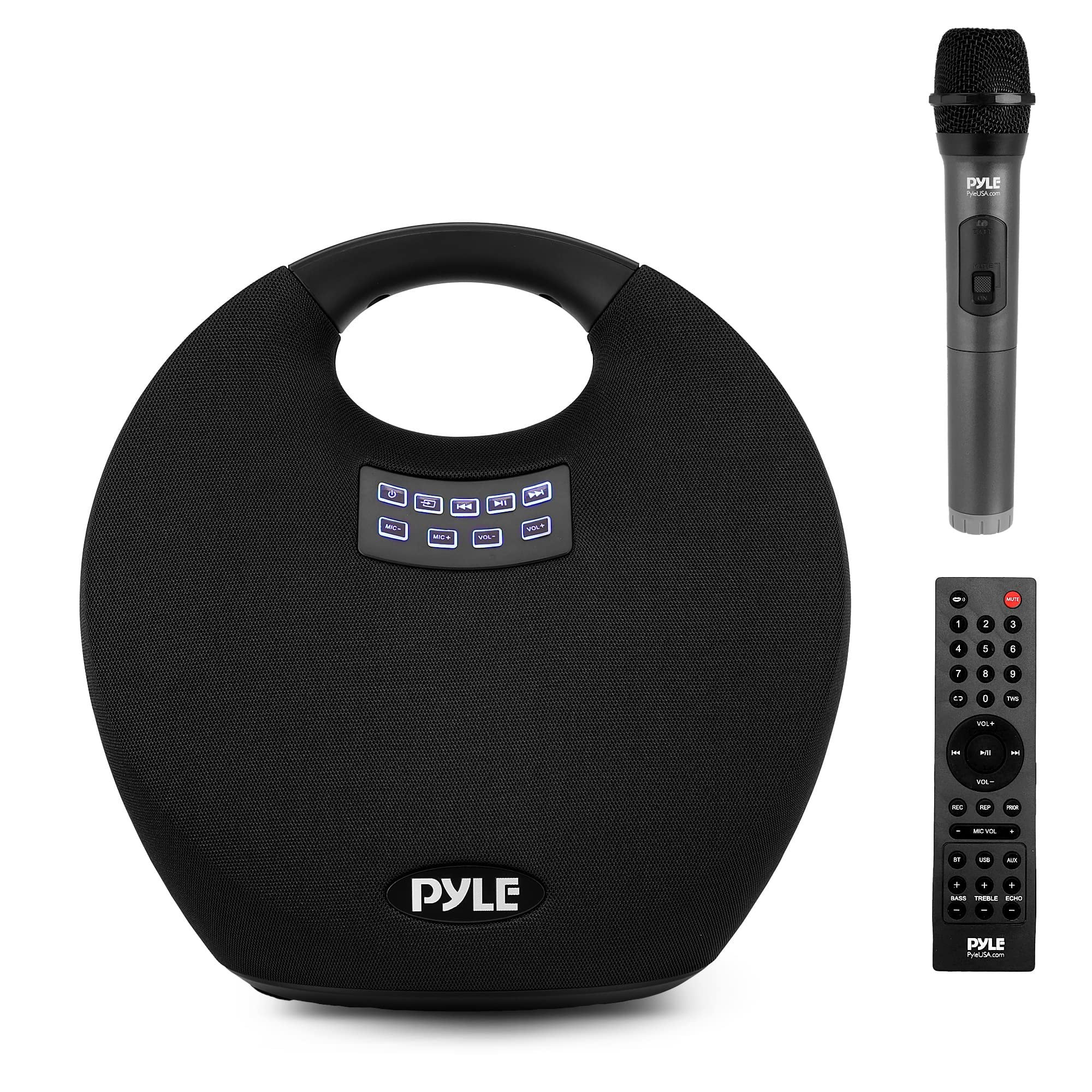 Pyle Mini IPX4 Waterproof Wireless Portable Bluetooth Speaker, with ...