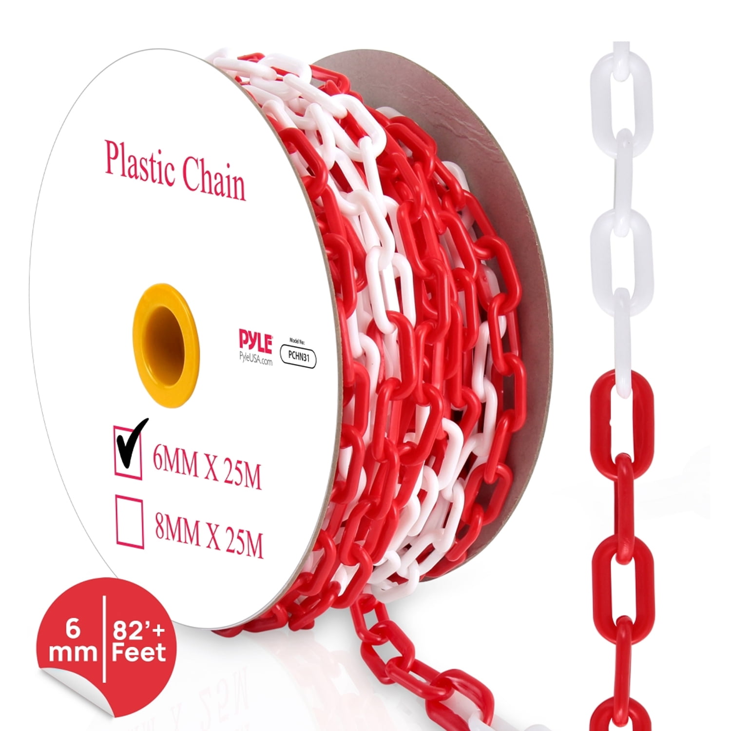PYLE PCHN31 - Security Barrier Chain - Warning & Hazard Caution Safety ...