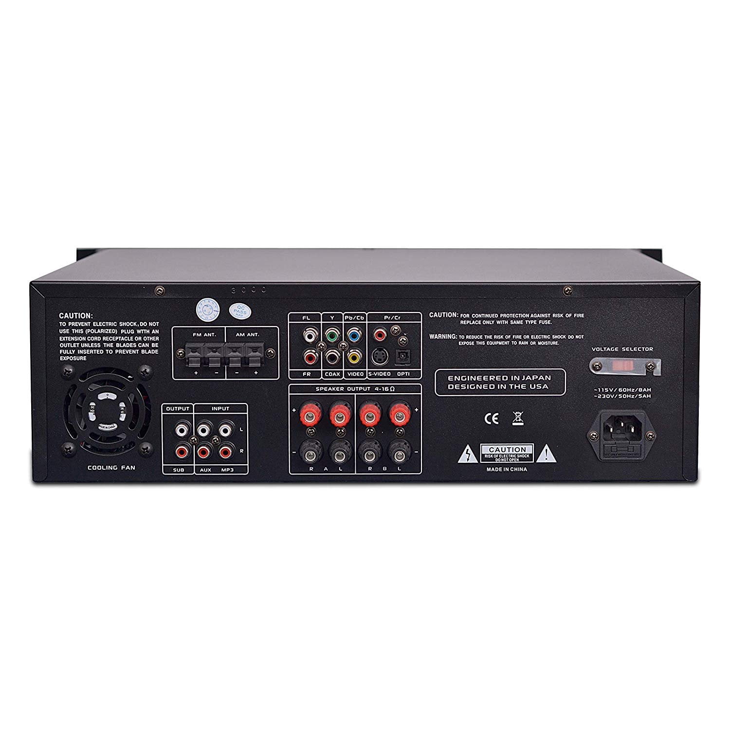 Pyle Bluetooth 4 Channel Home Theater Preamplifier Stereo Sound System ...