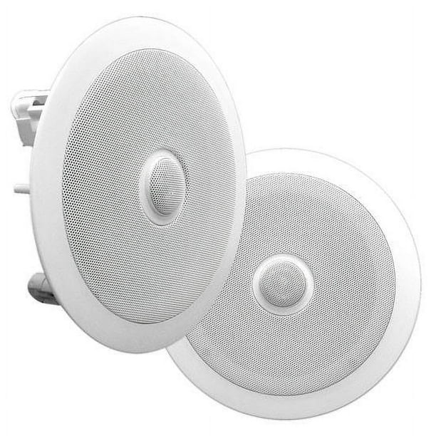 Pyle PDIC60 6.5 Inch 250 Watt 2 Way In Wall/Ceiling Home Speaker System ...