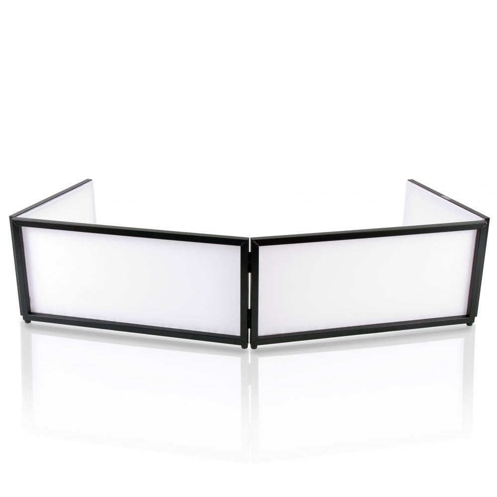 Pyle PDJFAC02 20x68x16 Inch Tabletop DJ Booth Cover Screen Scrim Panel ...