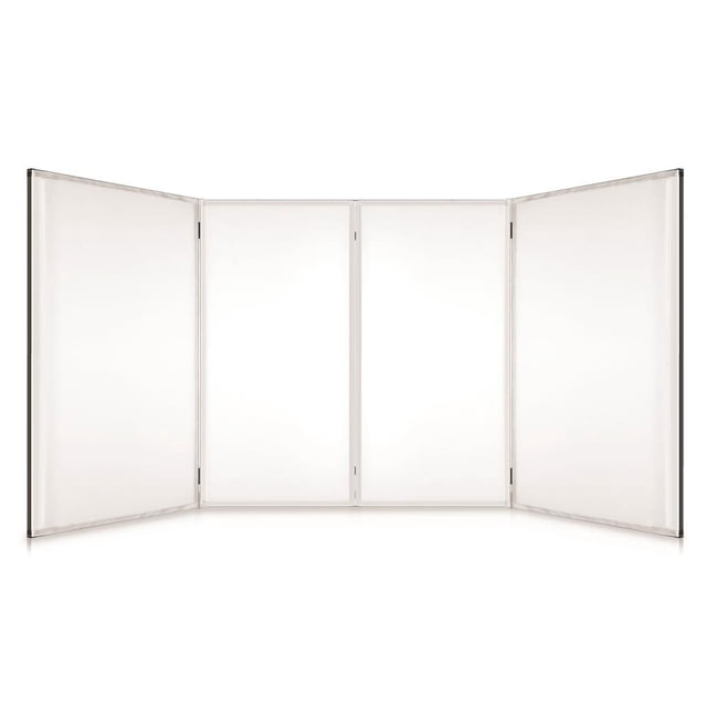 Pyle PDJFAC12 24.2 x 48 x 46 Inch DJ Booth Stand Cover Screen Scrim ...