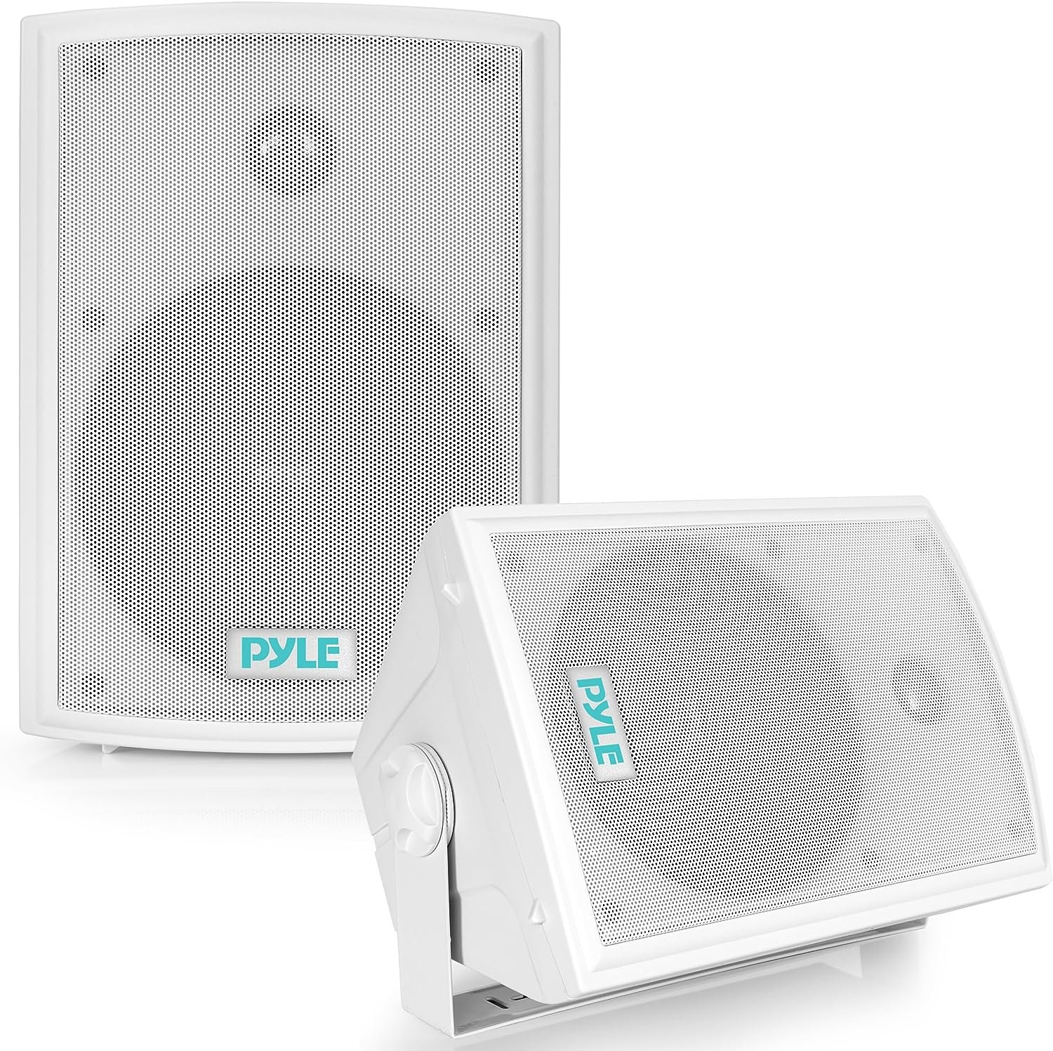 Pyle PDWR63 Waterproof Indoor Outdoor 6.5" 350W Speaker System, White ...