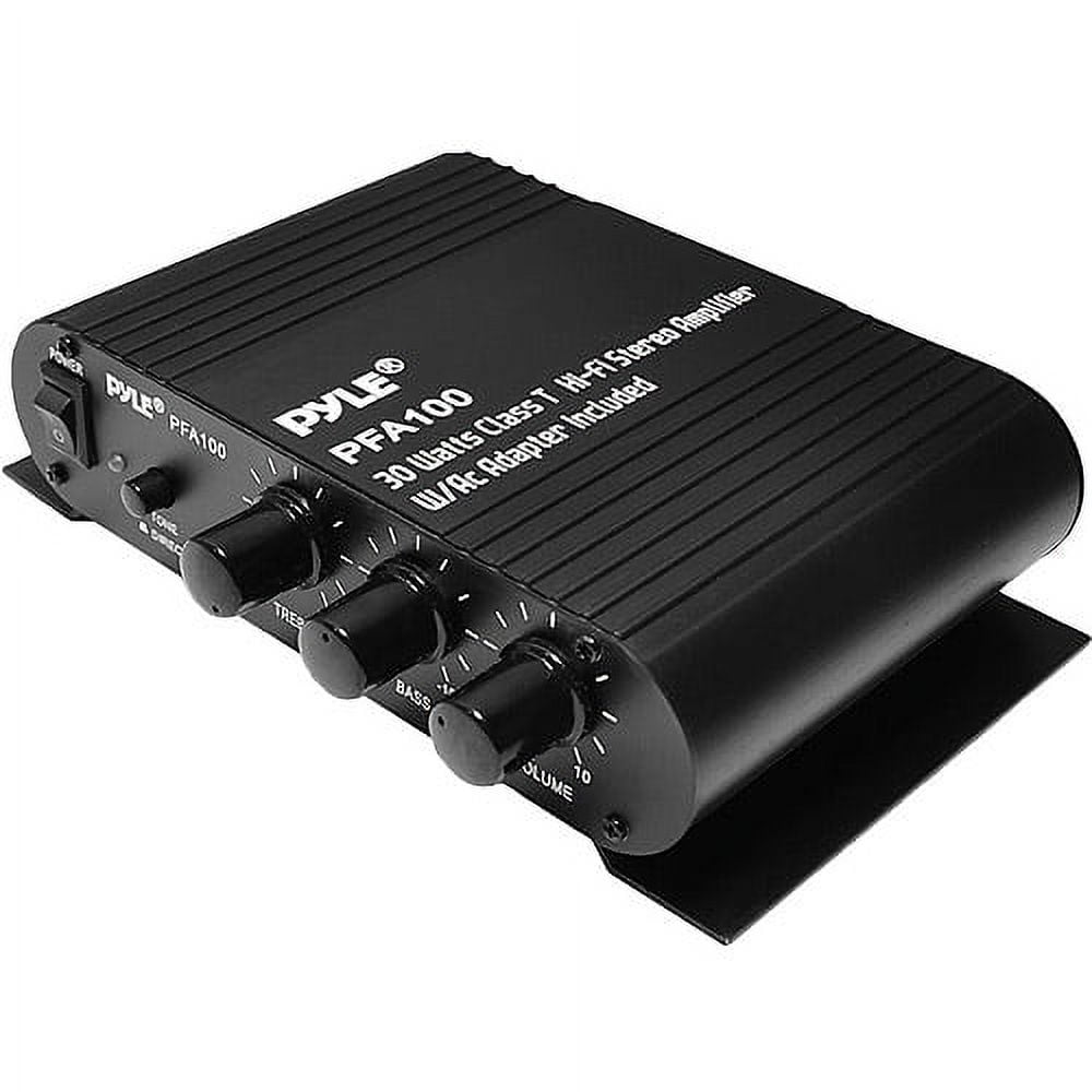 New Pyle PFA100 30W 2 Channel Hi-Fi Home/Car Audio Stereo Speakers ...