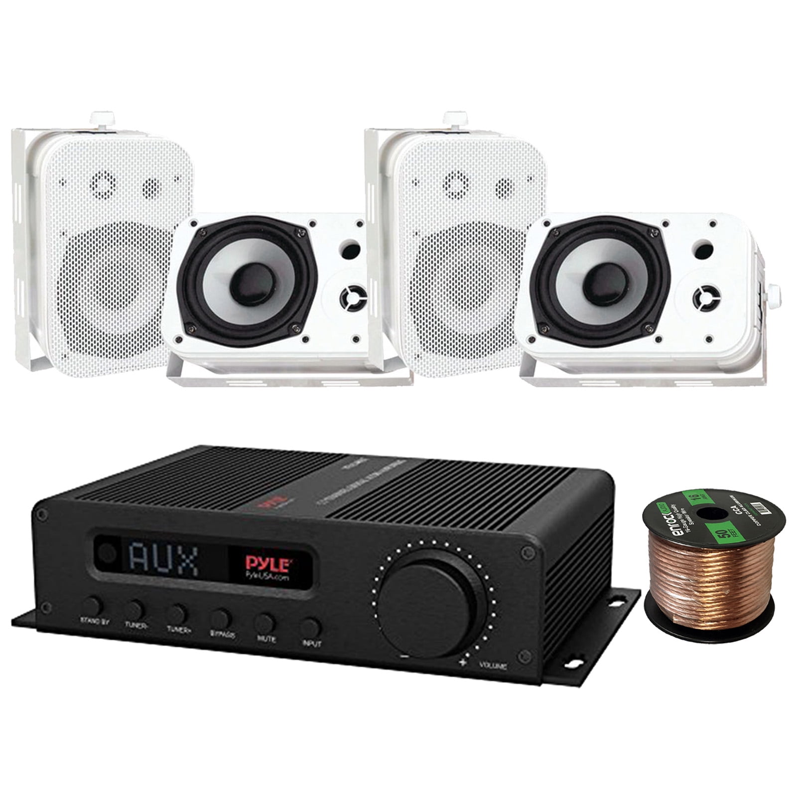 Pyle PFA540BT 5-Channel Hi-Fi Compact Bluetooth FM Radio Audio ...