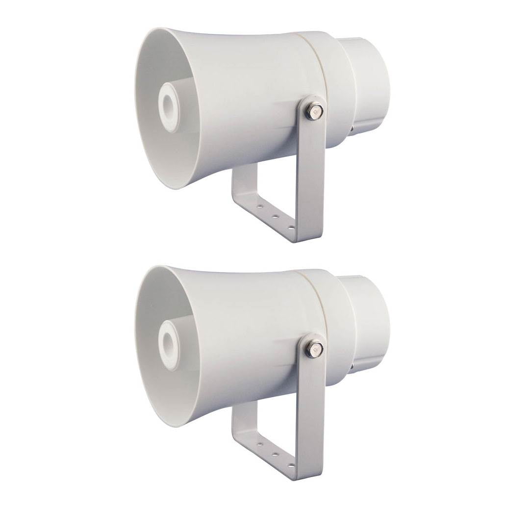 Pyle PHSP10TA 5.6" Indoor/Outdoor PA Horn Speaker 70 Volt 8 Ohm, White ...