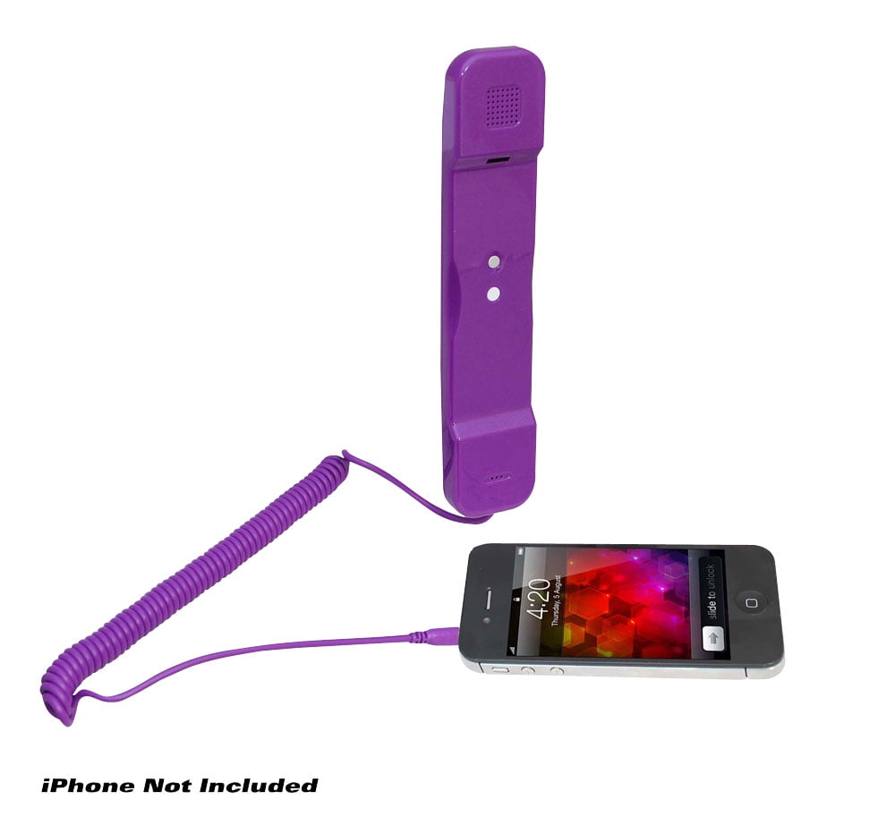 Pyle PITP8PUR Retro Style Pop Handset - Easy Use - Retail Packaging ...