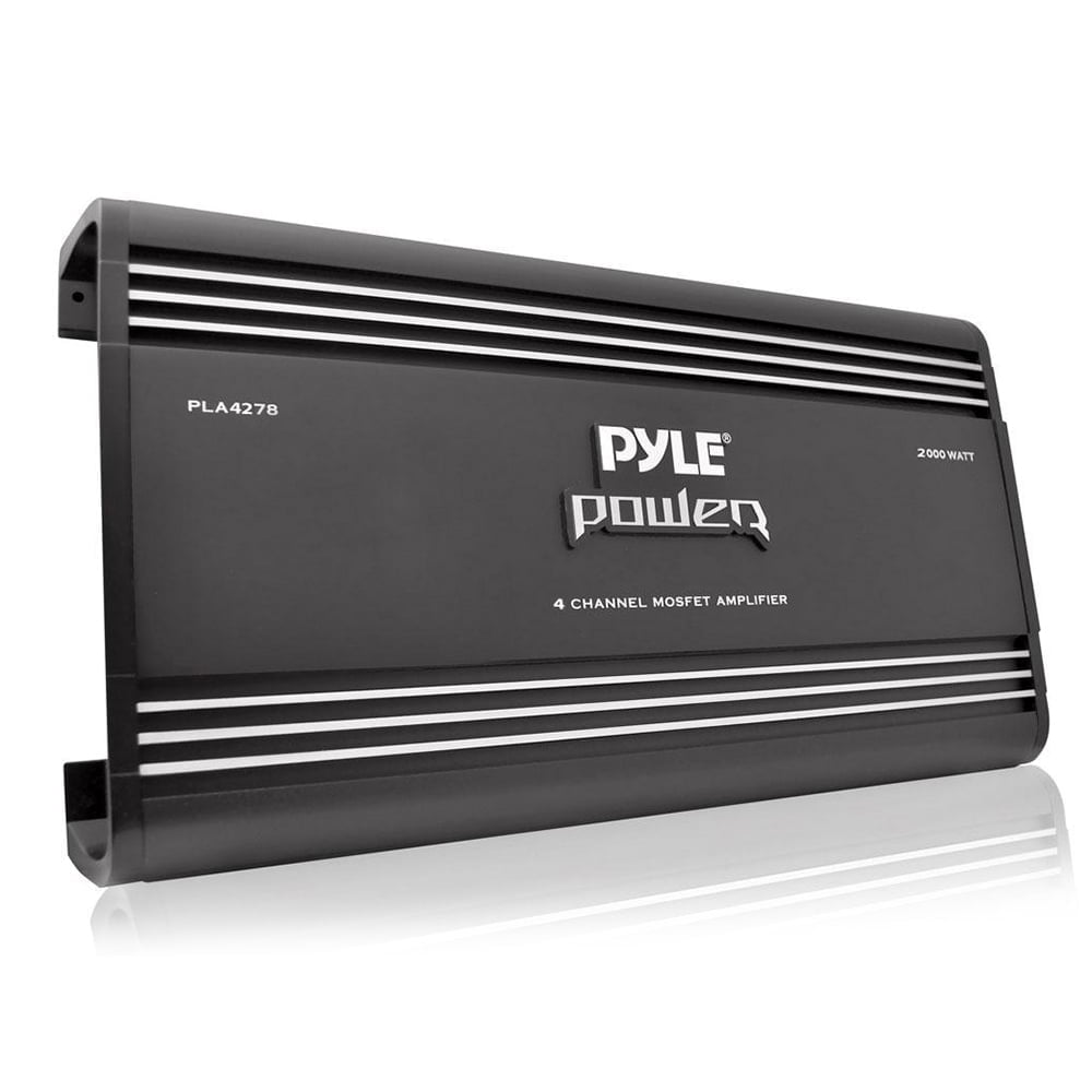 Pyle PLA4278 Bridgeable 4 Channel 2000 W Car Audio Mosfet Power ...