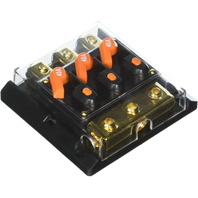 Pyle PLDS30 Triple 40 Amp In-Line Circuit Breaker - Walmart Business ...