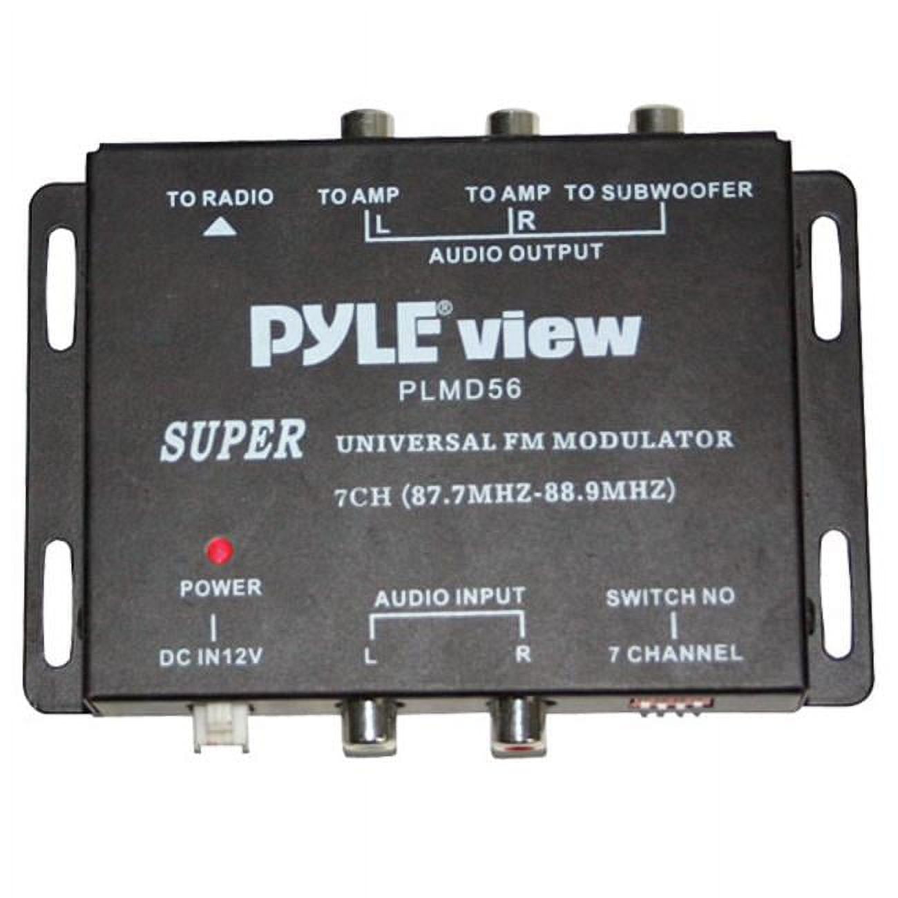 Pyle PLMD56 7 Channel FM Stereo Modulator with RCA Audio Outputs ...