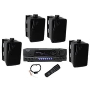 Pyle PCA2 80 Watt Stereo Sound Speaker Amplifier Receiver Home Audio ...