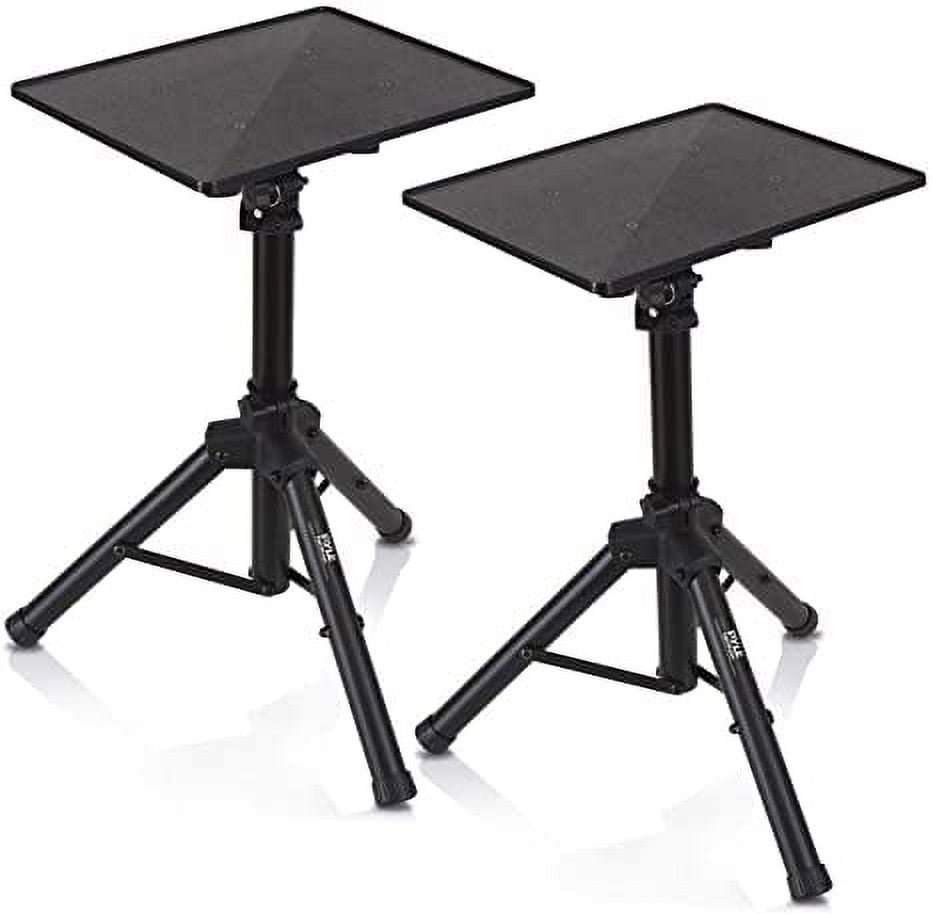 Pyle PLPTS4X2 Universal Adjustable Tripod Design DJ Laptop Stand Holder ...