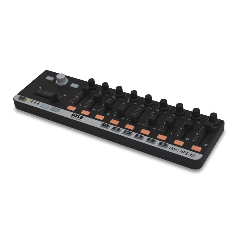 Pyle PMIDIPD30 - MIDI Audio Controller - USB Digital Sound Mixing ...