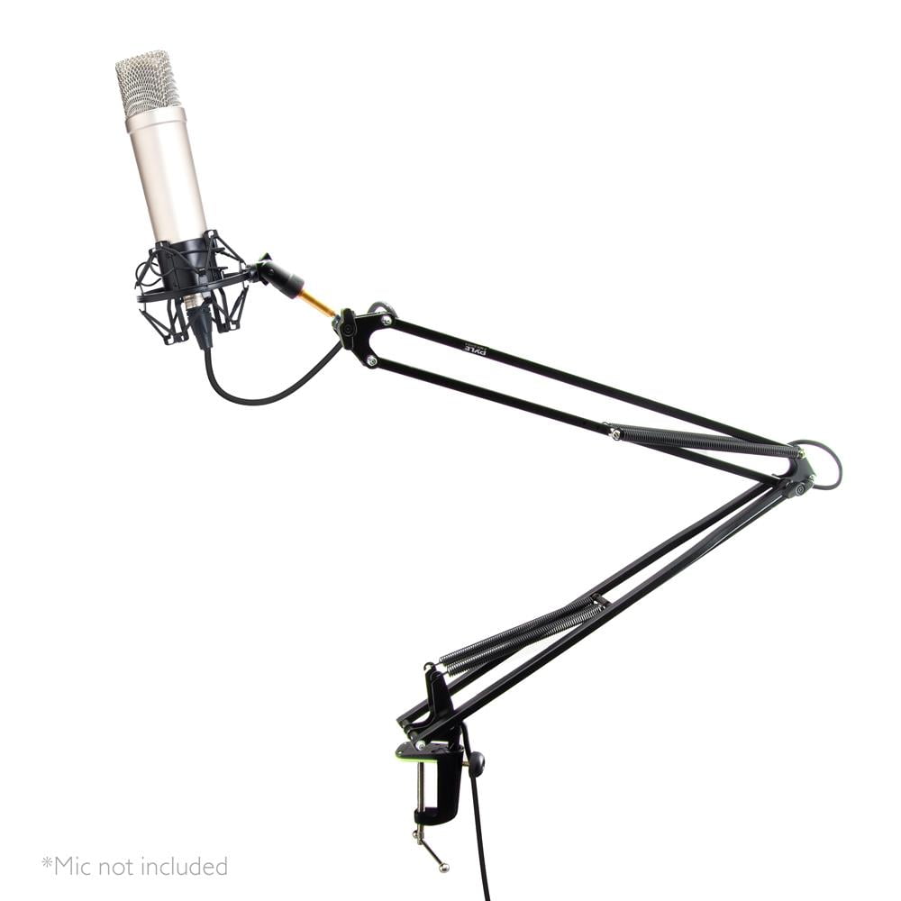 Pyle PMKSH04 - Suspension Boom Scissor Microphone Stand Studio Radio ...
