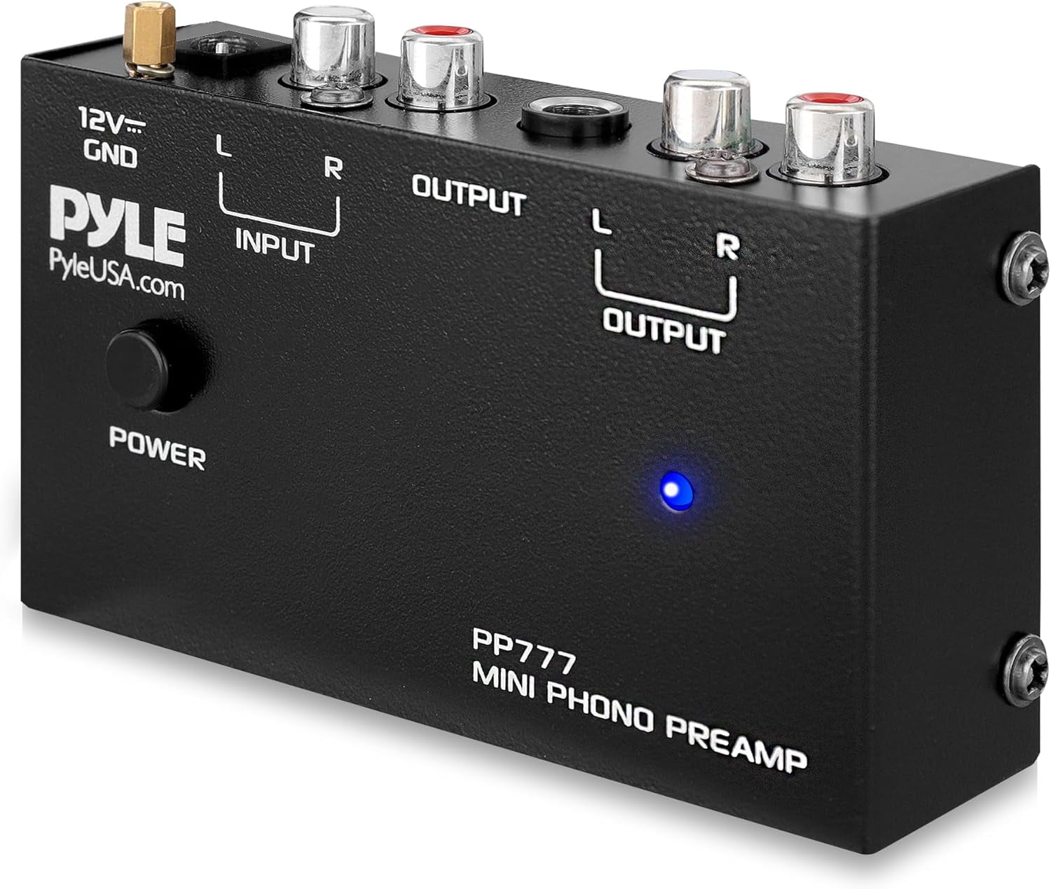 Pyle PP777 Phono Turntable Preamp Mini Electronic Audio Stereo ...