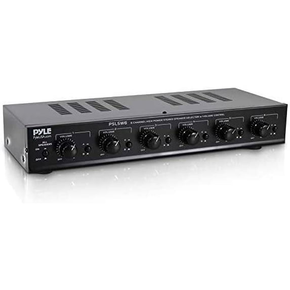 Pyle PSLSW6 6x6 Distribution Amplifier with Volume Controls - Walmart.com